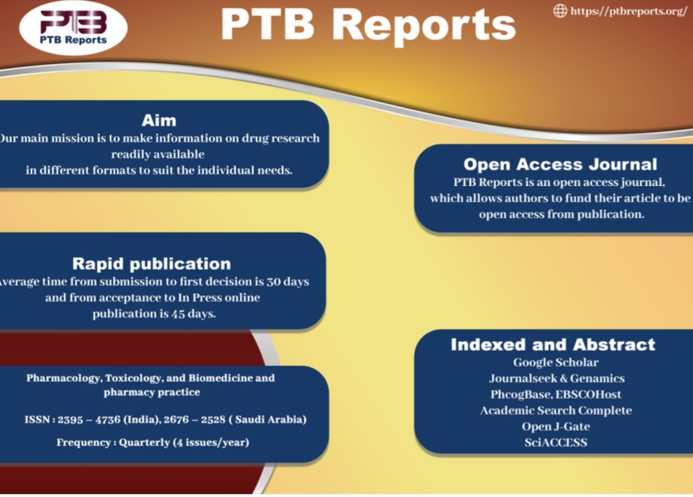 PTB Reports – Pharmacology, Toxicology, and Biomedical Reports